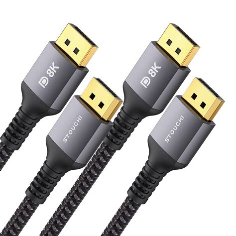 Displayport Cable Dp 1 4 Cable 8K 3M 10Ft 8K 60Hz Hbr3 4K 60Hz 144Hz