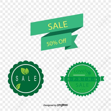 Promoción De La Primavera Verde ilustración marrón logos PNG Imágenes