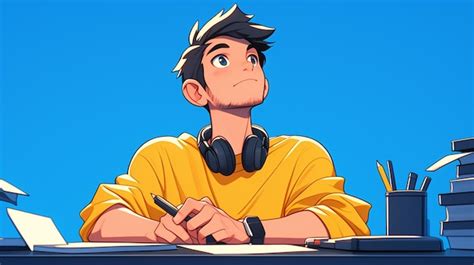 Premium Vector South Asian Male Software Developer In His 20s Writing