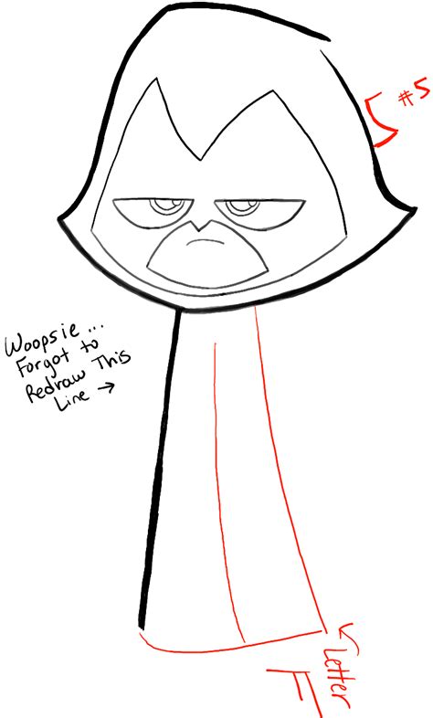 How To Draw Raven From Teen Titans Go With Easy Steps Drawing Tutorial Artofit