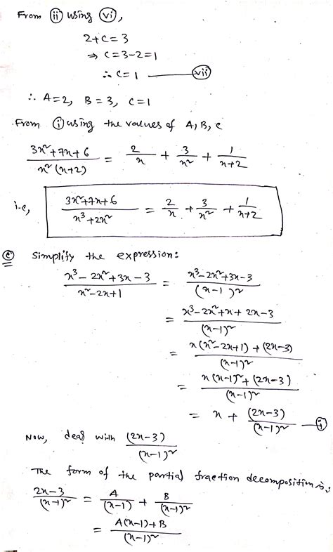 Solved Solve This Questions By Partial Fractions Q Express The Course Hero