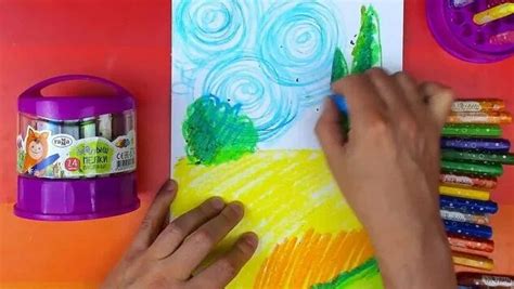 Рисуем как ВАН ГОГ Пшеничное поле масляной пастелью Смотреть онлайн в поиске Яндекса по Видео