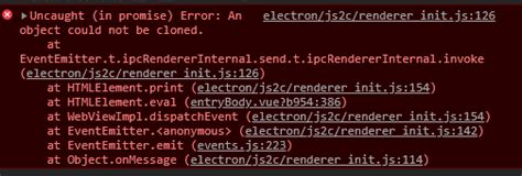 Webviewprint Erroran Object Could Not Be Cloned · Issue 24364