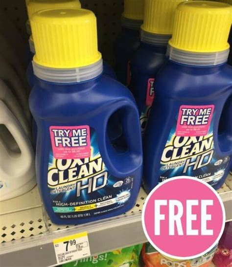 FREE Oxi Clean Laundry Detergent After Rebate