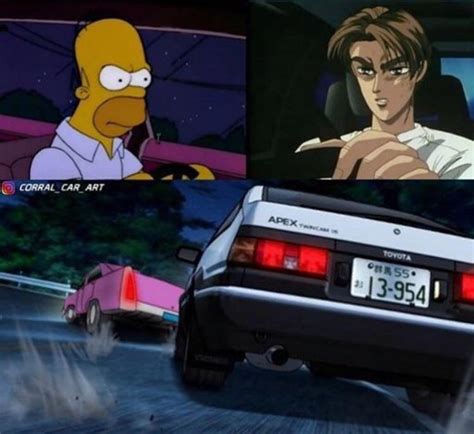 The Simpsons Vs Initial D Anime Amino