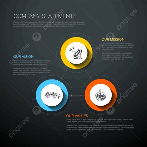 Company Profile Statement Missionvisionvalues Team Schema Management Vector Team Schema