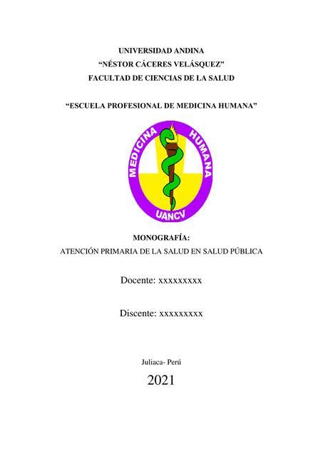 Atencion primaria de la salud en salud pública Exel Melvin Pacori Suaquita uDocz
