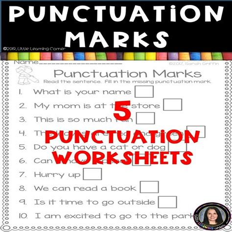 Reading And Grammar Pack No Prep Printables Punctuation Worksheets