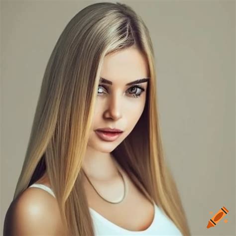 Portrait Of A Beautiful College Woman With Blond Hair On Craiyon