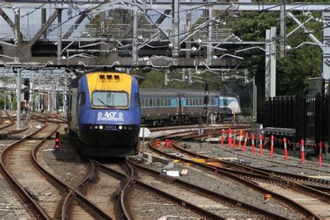 xpt set led by xp2001 departs the xpt service centre after servicing