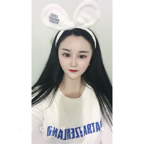 韩国卡通发箍女百搭外出洗脸发带抖音网红兔耳朵发卡刘海超萌头饰 虎窝淘