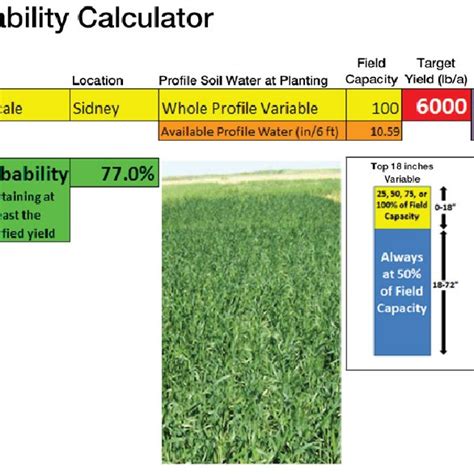 Excel Spreadsheet Decision Support Tool For Summer Crop Selection Download Scientific Diagram