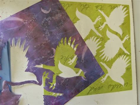 Sandra Pearce Making Stencils For Monoprinting