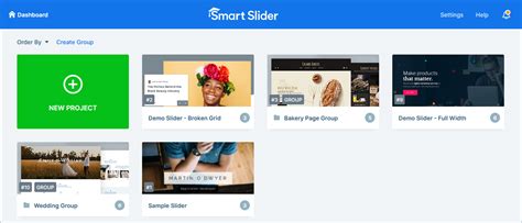 Dashboard Smart Slider Documentation