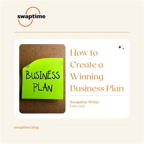How To Create A Winning Business Plan Swap Time
