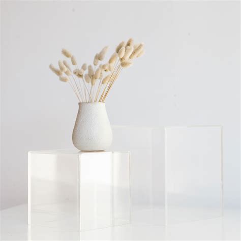 Perspex Cube Small 15cm Rosie Pose Event Hire Luxe Wedding Hire