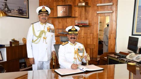 Admiral Dinesh K Tripathi Takes Charge Of Western Naval Command