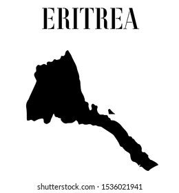 African Eritrea Outline World Map Silhouette Stock Vector Royalty Free 1536021941 Shutterstock