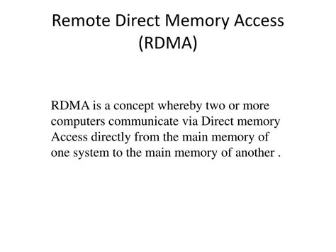 PPT Introduction To RDMA Storage Systems PowerPoint Presentation