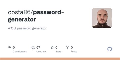 GitHub Costa86 Password Generator A CLI Password Generator