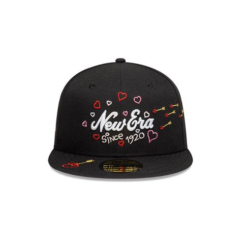 Gorra New Era Valentines Day Scribble 59fifty Cerrada Negra