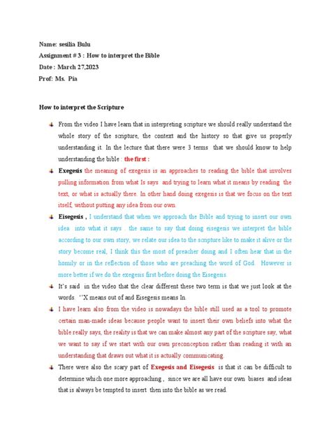 interpret scripture assignment pdf
