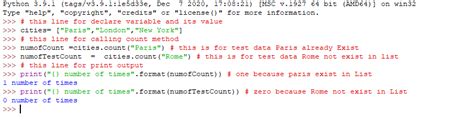 Learn Count Function In Python With Examples Simplilearn