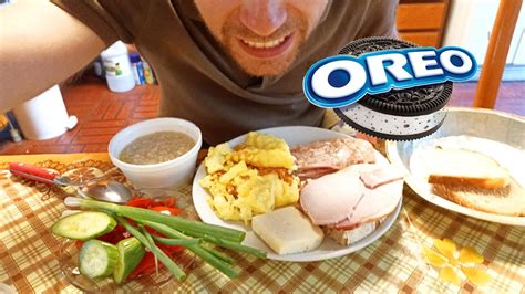 Asmr Mukbang Oreo Sandwiches Sausage Cheesy Youtube