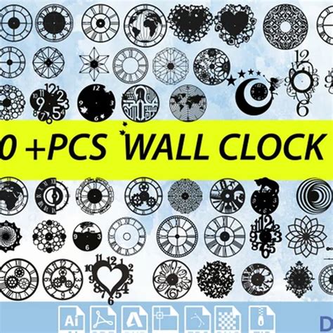 Clock Svg Etsy