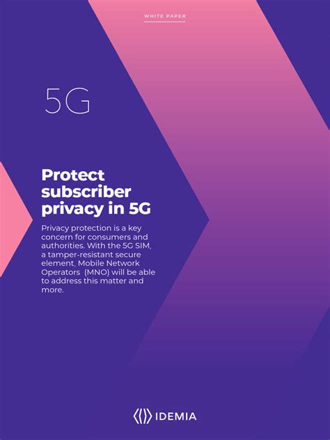 White Paper Protect Subscriber Privacy In 5g Pdf Privacy Encryption