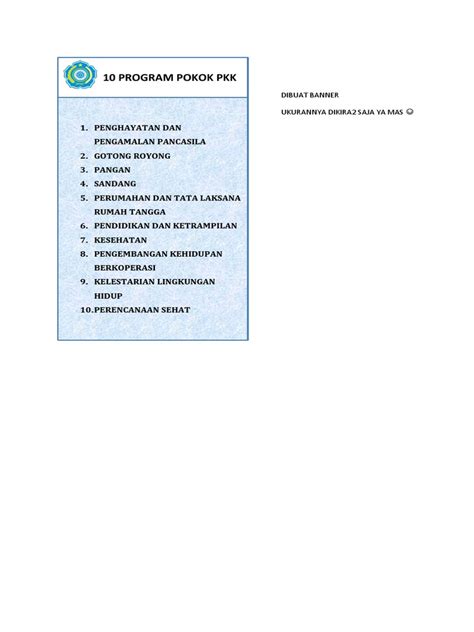 10 Program Pokok Pkk Pdf
