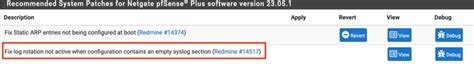 system patches package version 2 2 5 netgate forum