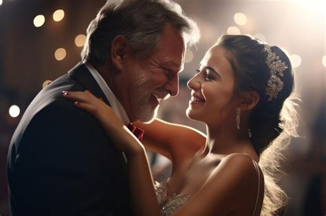 Premium Photo Emotional Fatherdaughter Dance At The Wedding Rece 00281 03