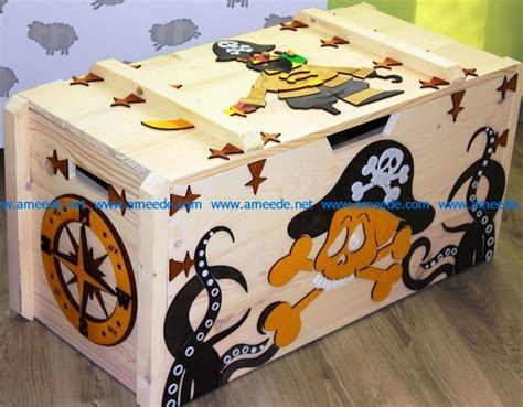 Pirate Box File Cdr And Dxf Free Vector Download For Laser Cut Cnc