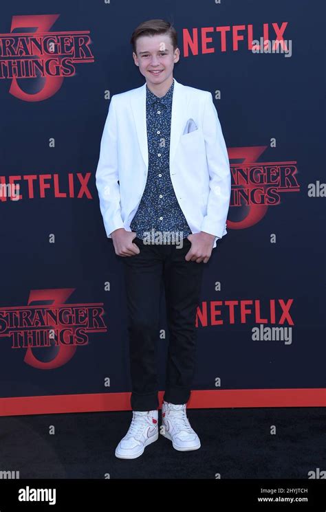 Maxwell Jenkins At Netflixs Stranger Things Season 3 Premiere Held