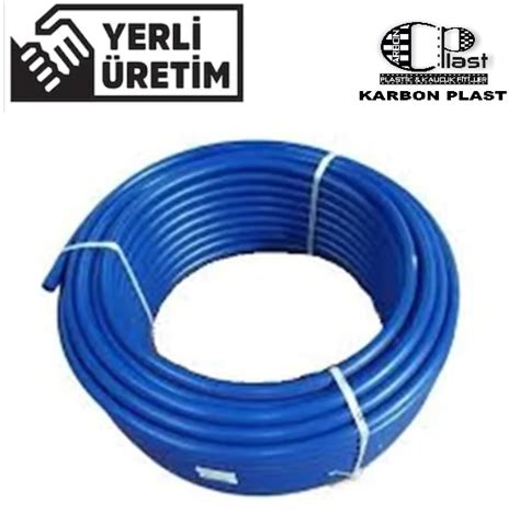 20 MM POLİETİLEN KANGAL BORU 1 2 6 ATÜ MAVİ 100 MT
