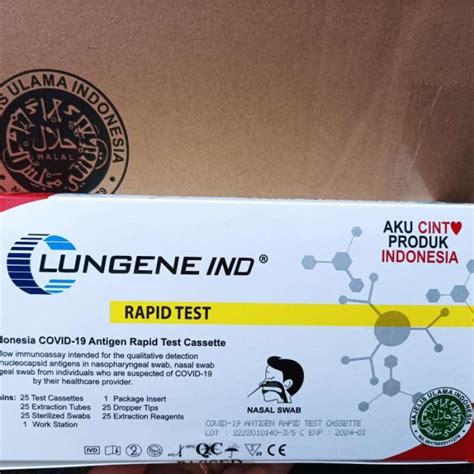 Promo Antigen Swab Test Lungene Merah Putih Kemenkes 1 Box Isi 25