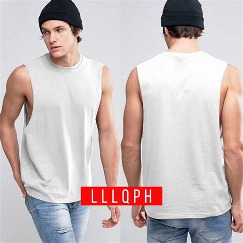 Icm T289 Sando Muscle Tee For Mens Round Neck Cotton Spandex Shopee