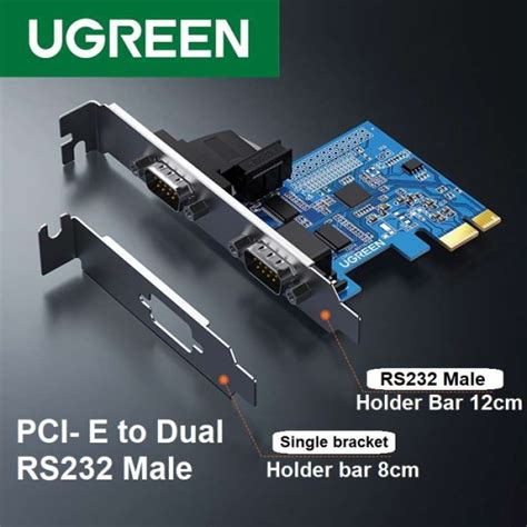 Jual Ugreen Pci E To 2 Port Rs 232 Db9 Serial Adapter Card 80116 Di Seller Sweet Shop