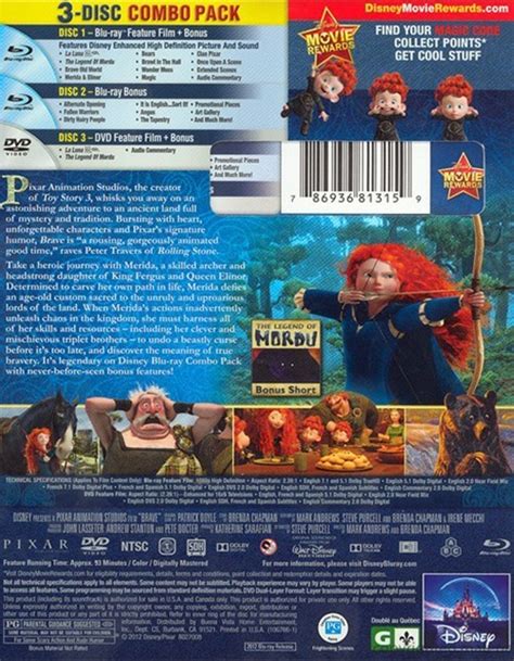 Brave Blu Ray Dvd Combo Blu Ray 2012 Dvd Empire