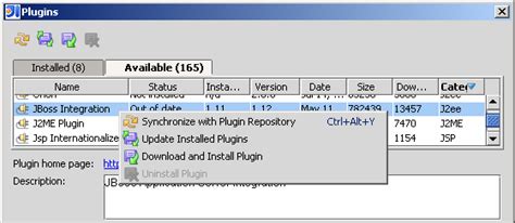 Accessing The Plug Ins The Plugins Dialog Displays Two Tabs Select