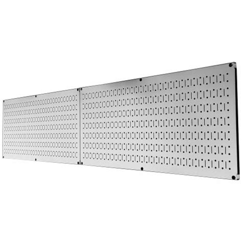 Wall Control 32x16 Horizontal Pegboard Garage Tool Organizer Metallic