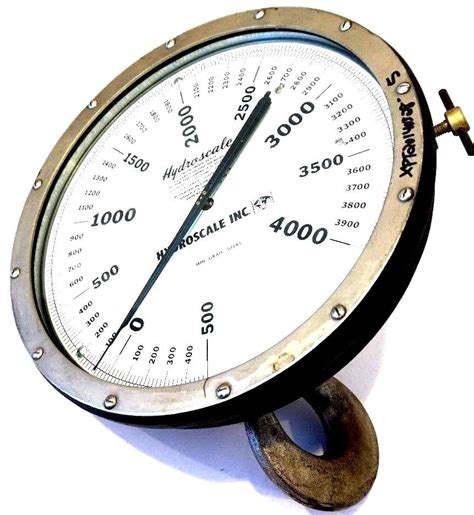 New Hydroscale Inc Hc020200 500 4000 Lb Dial Crane Hanging Hook Scale