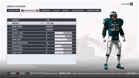 Madden Nfl 19 Customize Create Player Hd 1080p60fps Youtube