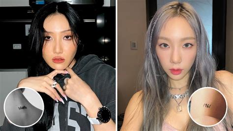 7 Female K Pop Idols With Tattoos And The Meanings Behind Them Preview Ph