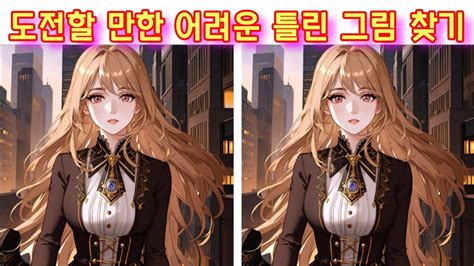 두뇌를 자극하는 틀린그림찾기집중력향상치매예방두뇌개발관찰력향상기억력향상다른그림찾기find The Difference