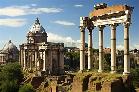 历史悠久的古罗马遗址高清图片下载 正版图片600553788 摄图网