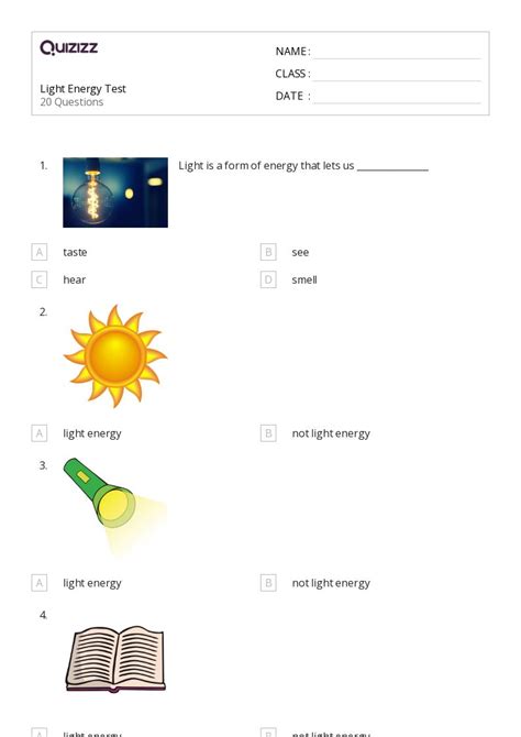 50 Energy Worksheets For 1st Grade On Quizizz Free And Printable