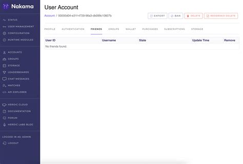Accounts Heroic Labs Documentation