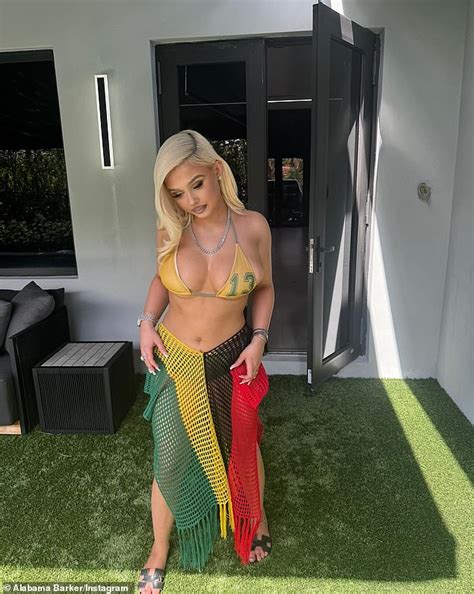 Alabama Barker 18 Shares Racy Bikini Clad Snaps After Declaring